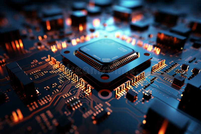 Microscopic Dance Processor, Resistors, and Microchips Create ...