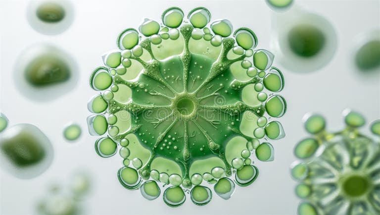 Green Algae Cell Stock Illustrations – 757 Green Algae Cell Stock ...