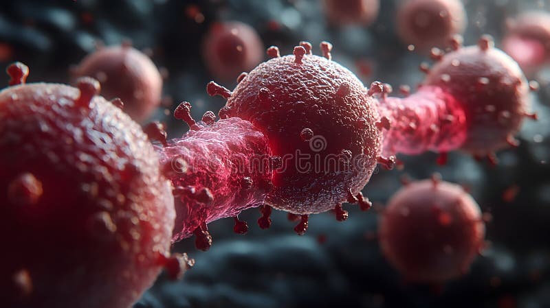 Microscopic Digital Depicting the Detailed Cellular Structure and ...