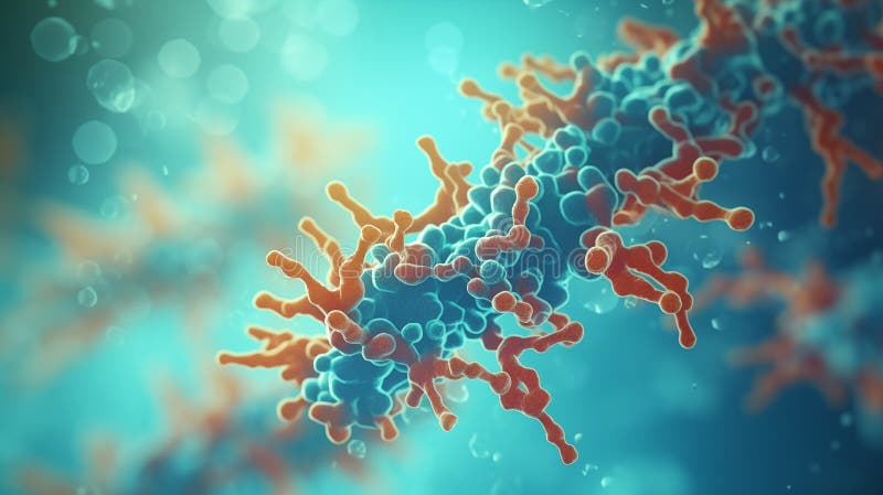 Microscopic Disease Pathogen Modeling through.AI Generated Stock ...