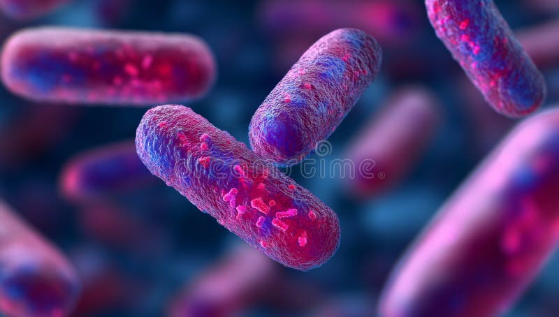 Microscopic Examination of Bacteria within a Cell Structure Stock Image ...