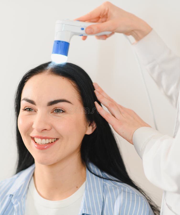 Microscopic Examination of the Hair and Skin of the Scalp Stock Photo ...