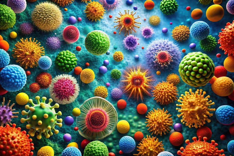 Microscopic Exploration of Diverse Bacteria and Viruses a Visual ...