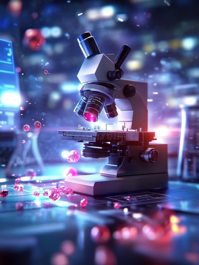 Microscopic Exploration Science Technology Research Discovery ...