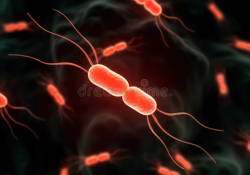 "Microscopic Glow: Illuminating Bacterial Life" Stock Illustration ...