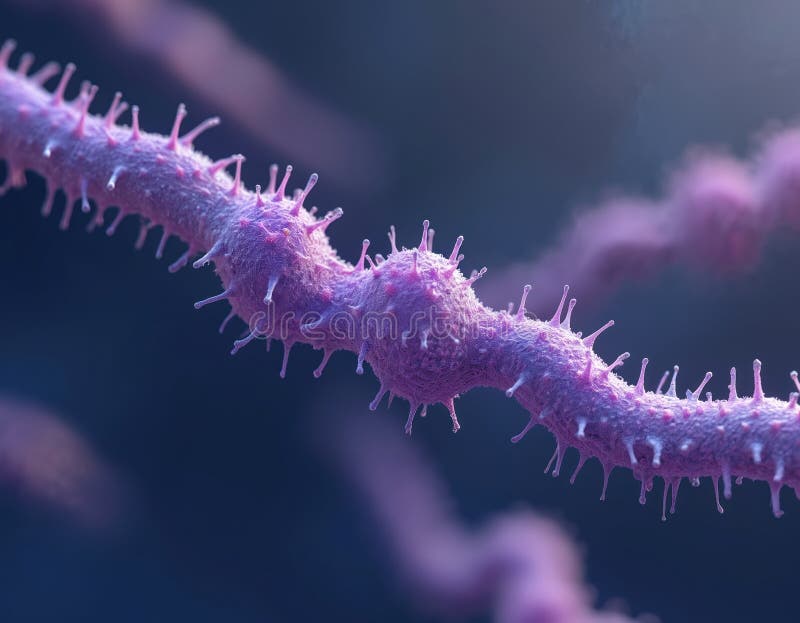 Microscopic Illustration of Treponema Pallidum Bacteria. Detailed View ...