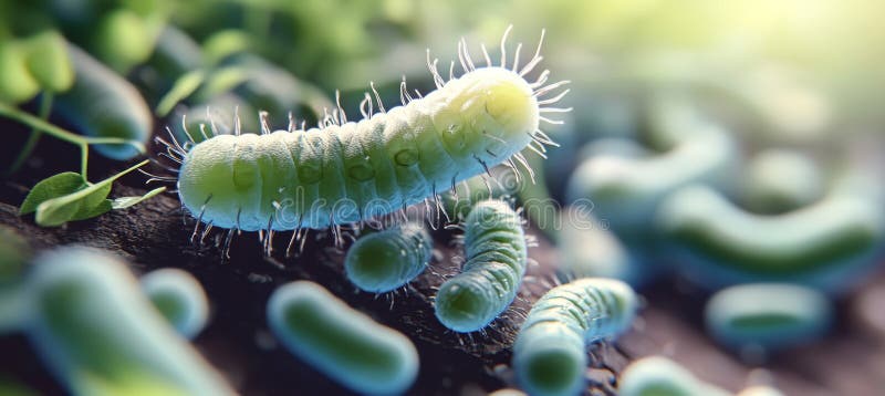 Microscopic Image of Bacteria, Microorganisms, Germs Under Microscope ...