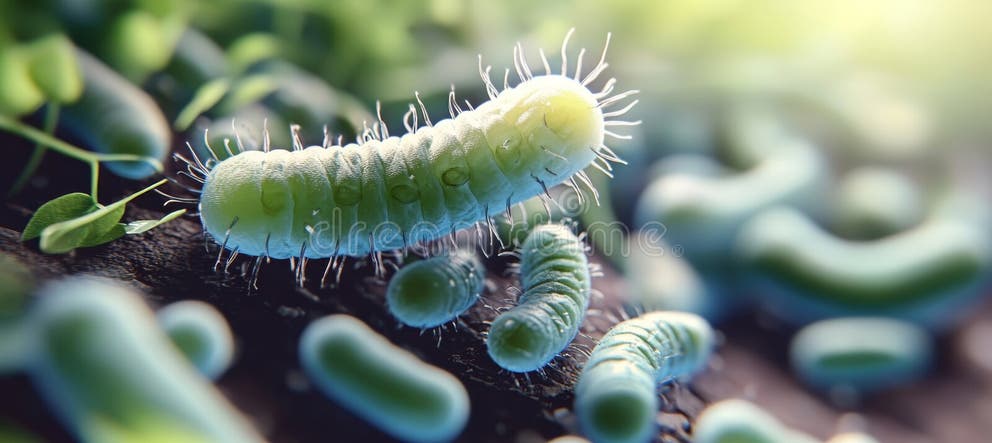 Microscopic Image of Bacteria, Microorganisms, Germs Under Microscope ...