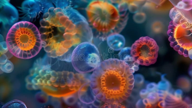 This Microscopic Image Captures a Group of Cells from a Marine Animal ...