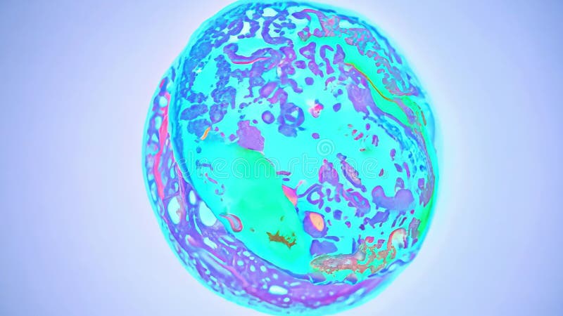 Microscopic Image of Cell Structure with Bright Colors and Textures for ...