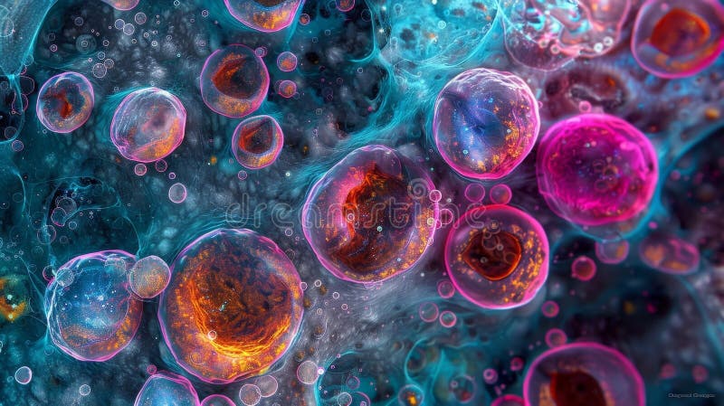 A Microscopic Image of a Cell Undergoing Apoptosis a Process Influenced ...