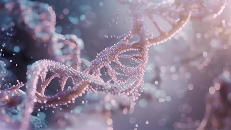 A Microscopic Image of a Cell Undergoing Transcription with the Genes ...