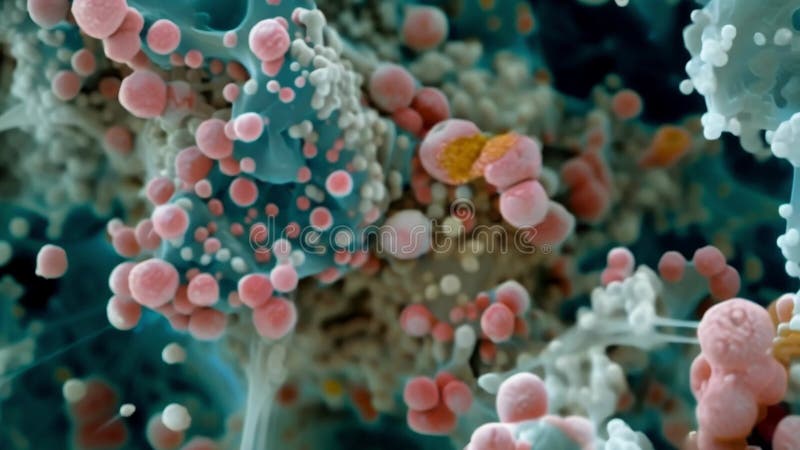 In this Microscopic Image a Colony of Bacteria Can Be Seen Deeply ...