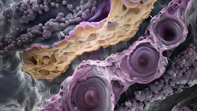 A Microscopic Image Depicting the Different Layers of the Cells ...