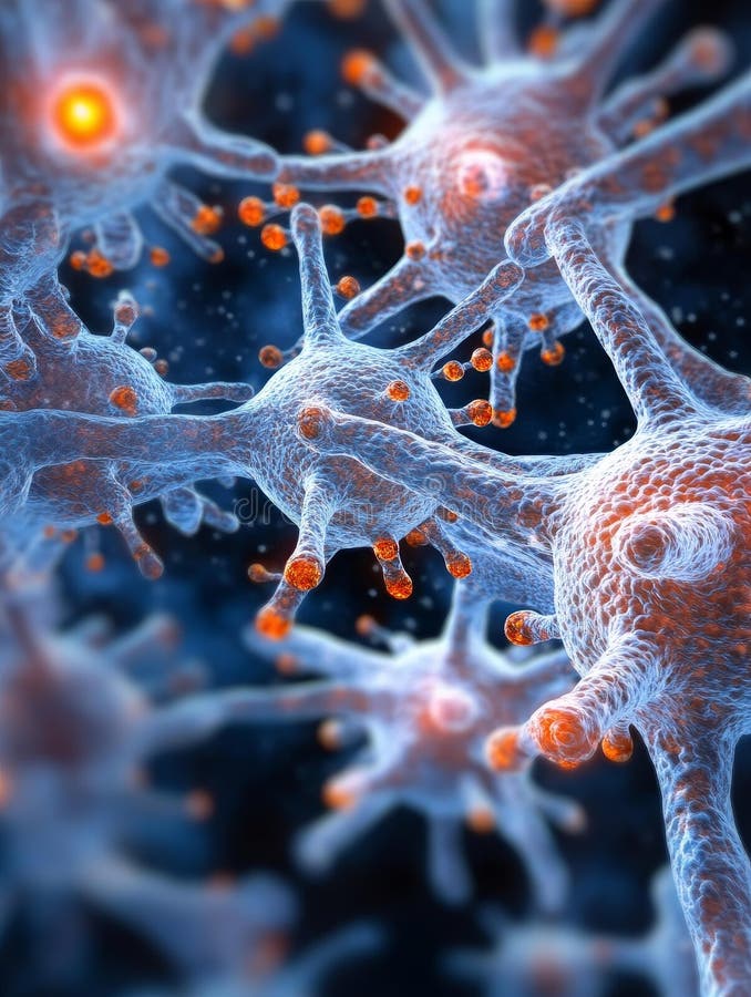 Microscopic View of Viral Structure Cellular Infection Microscopic ...