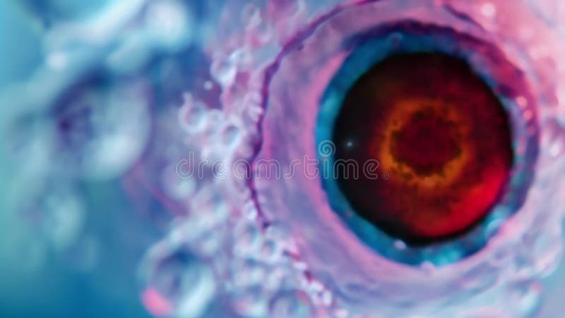 Microscopic Image of an Egg Cell from a Different Species Showcasing ...