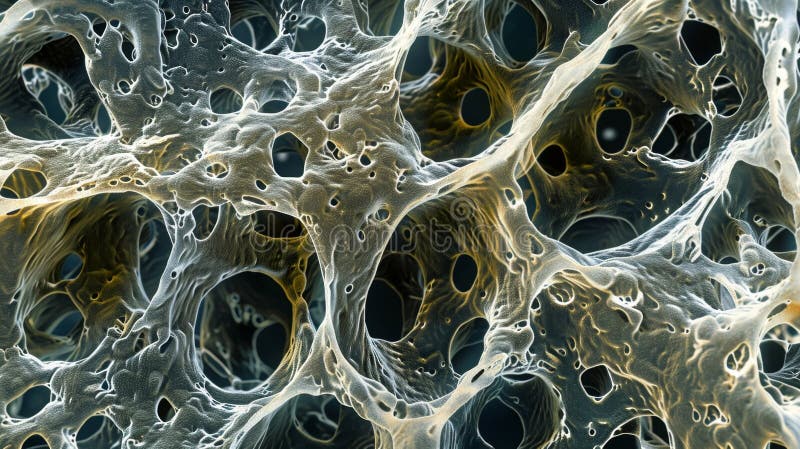 In this Microscopic Image Elongated Osteoblasts are Surrounded by a ...