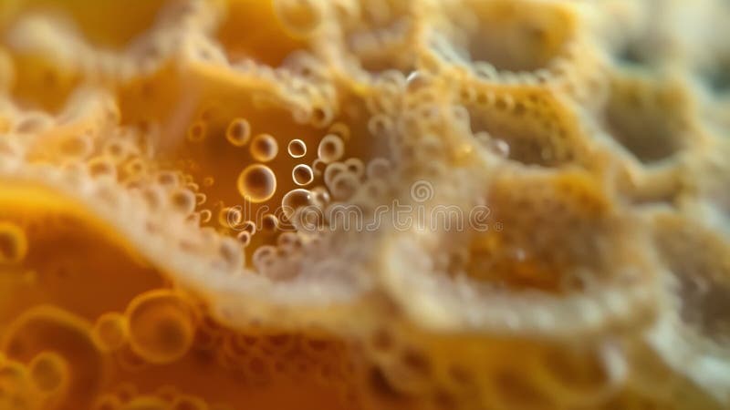 A Microscopic Image of a Fungal Fruiting Body Its Surface Covered in ...