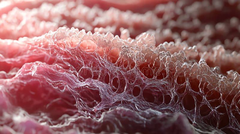 A Microscopic Image of Human Skin Cells Regenerating, with the Layers ...