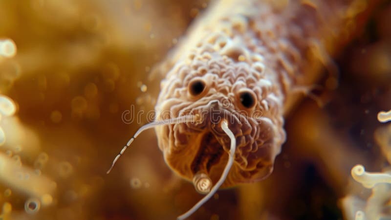 A Microscopic Image of a Hydra a Tiny Freshwater Predator with Its ...