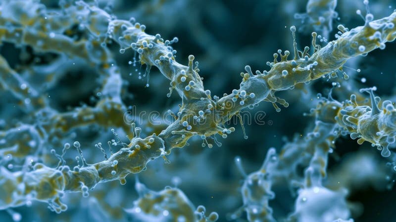 In this Microscopic Image Individual Bacteria Can Be Seen Forming a ...