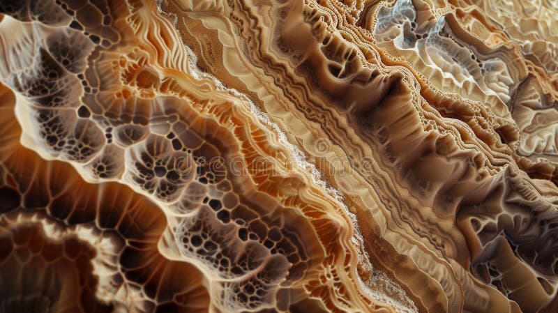 A Microscopic Image of a Kidney Stone Revealing Its Intricate and ...