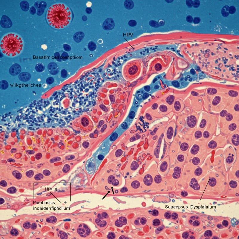 Microscopic Image Resembling a Stained Histological Slide, Showcasing ...