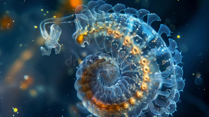 A Microscopic Image of a Rotifers Digestive System Showing the ...