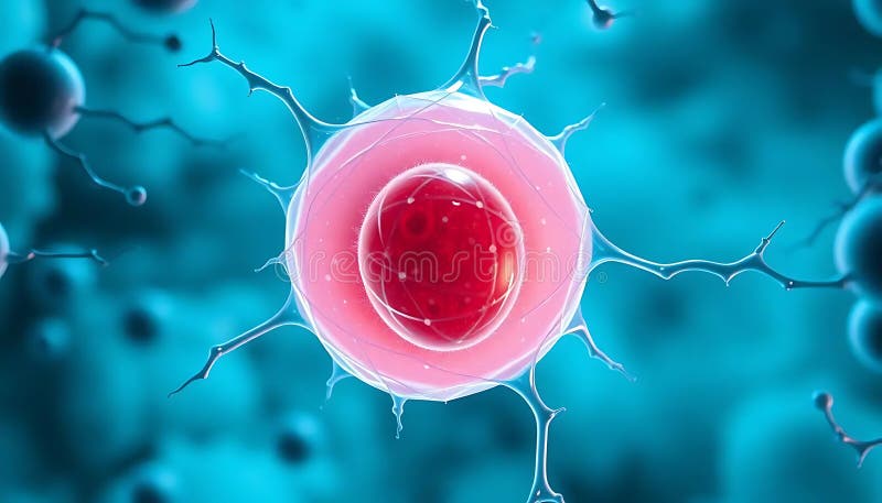 Cellular Structure Visualization Stock Illustration - Illustration of ...