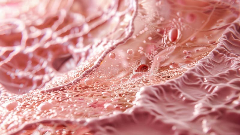 Microscopic Image Showing Detailed Tissue Structure in Histology ...