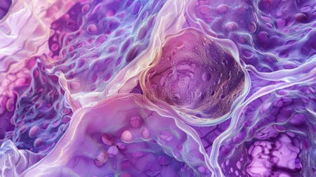 A Microscopic Image of Simple Squamous Epithelium Displaying a Single ...