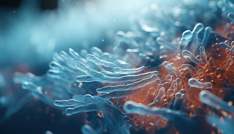 Microbacteria and Bacterial Organisms.biology and Science Background ...