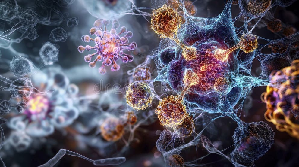 Microscopic Inspection of Engineered Cells Glowing in Multicolor ...