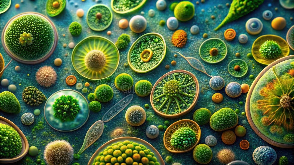 Microscopic Life Forms a Colorful Array of Diverse Cellular Structures ...