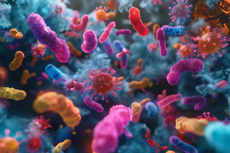 Microscopic Life of Organisms, Bacteria, Cells and Viruses Can Be Seen ...