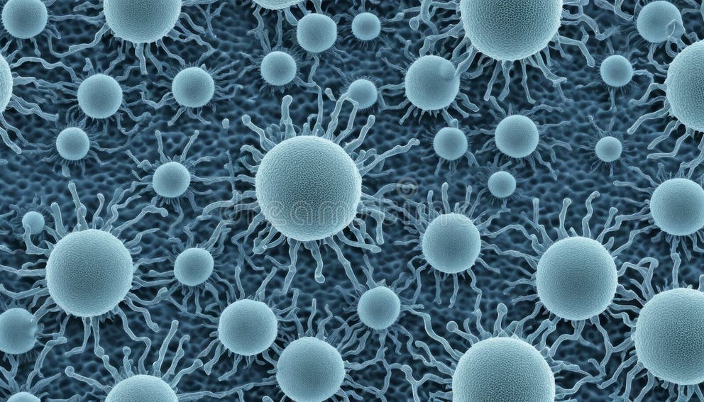 Microscopic Marine Life, a Complex Ecosystem Under the Sea Stock ...