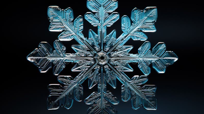 Microscopic Marvel: Snowflake Hexagonal Structures Stock Photo - Image ...
