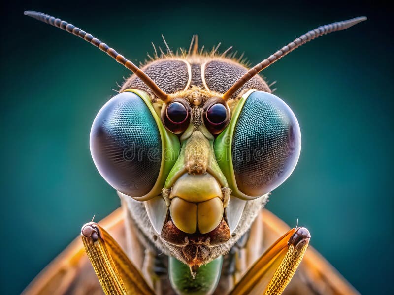 Microscopic Marvel: Unveiling the Intricate Details of an Insect Face ...