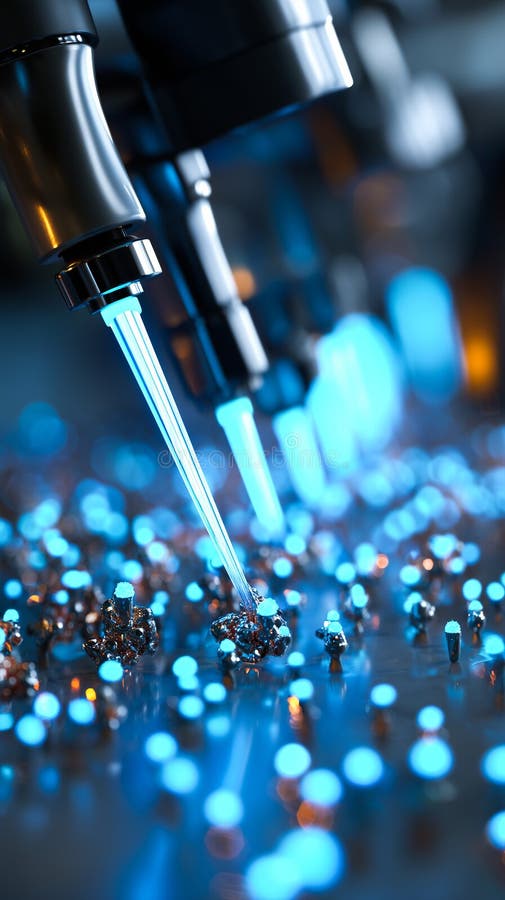 Microscopic Nanobots Meticulously Cleaning Plaque from a Human Tooth ...