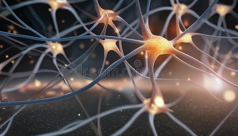 Microscopic Neural Network Abstraction. Interconnected Neurons at ...