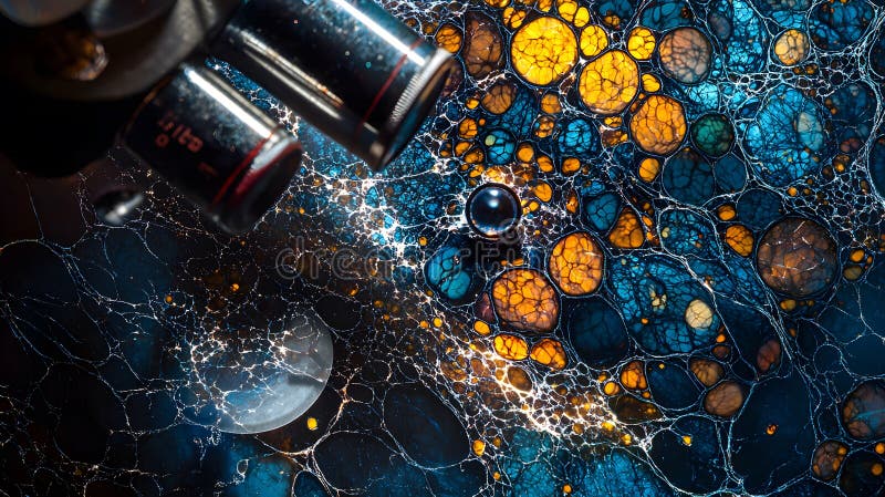 Microscopic Observation of Colorful Bubbles Laboratory Scientific Image ...