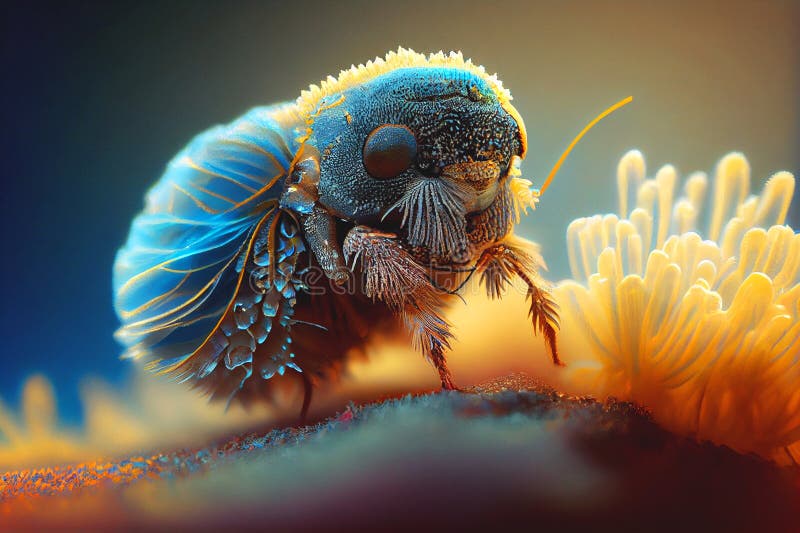 Microscopic Organism Creature Stock Illustration - Illustration of high ...