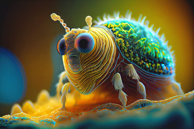 Microscopic Organism Creature Stock Illustration - Illustration of ...