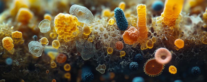 Microscopic Organisms Display Vibrant Colors and Shapes in a Complex ...