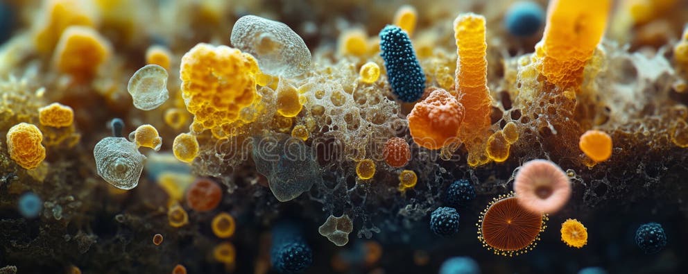 Microscopic Organisms Display Vibrant Colors and Shapes in a Complex ...