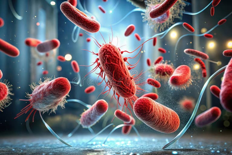 Microscopic Organisms in Dynamic Motion a Detailed Visualization of Rod ...