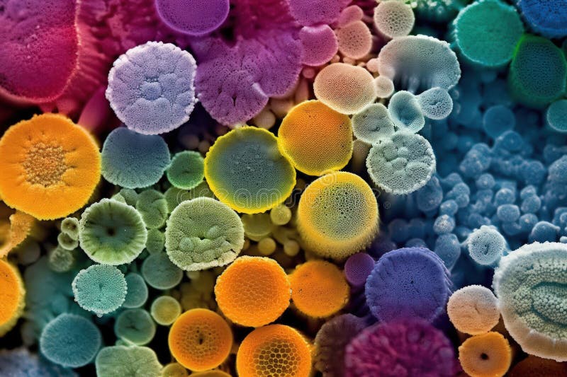 Microscopic Organisms - Generative AI Stock Illustration - Illustration ...