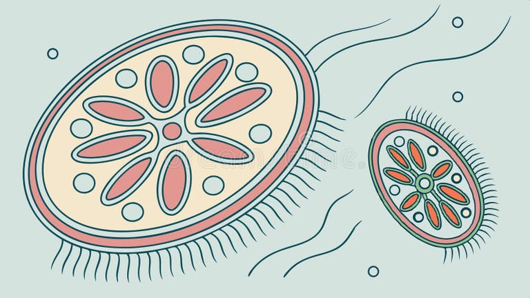 Microscopic Organisms, Science Illustration and Cellular Biology Design ...