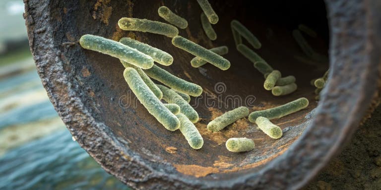 Microorganisms in Rusty Pipe Revealing Environmental Contamination Near ...