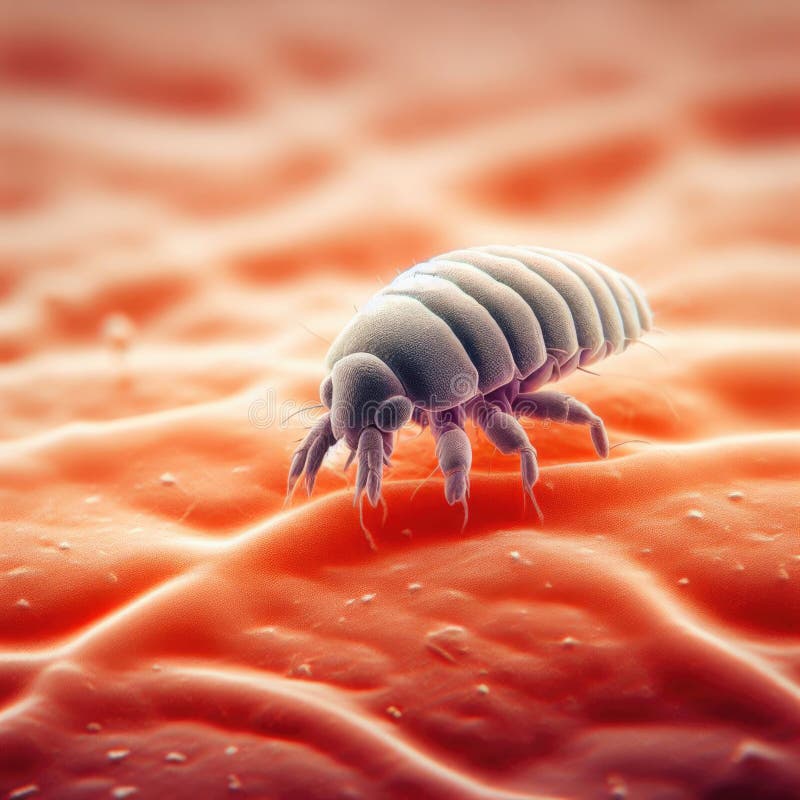 Microscopic Parasites Seen Under Electronic Microscope Stock ...